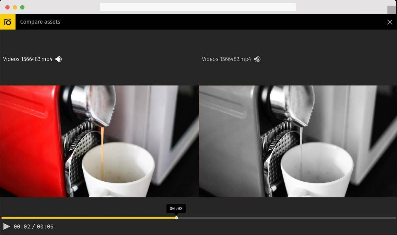 Online visual diff tool for compare two files (image, video, photo ...