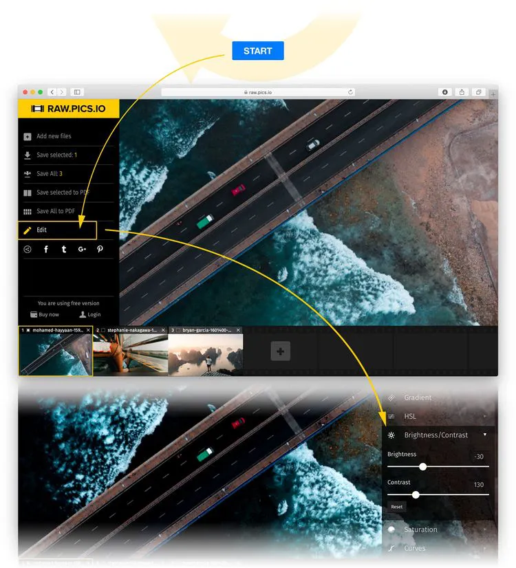 Darken Image Tool | Darken Photo | Raw.Pics.Io